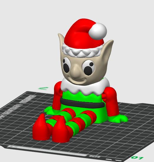 Sitting Elf Flexi Legs .3mf / .STL File for 3D Printing - Etsy