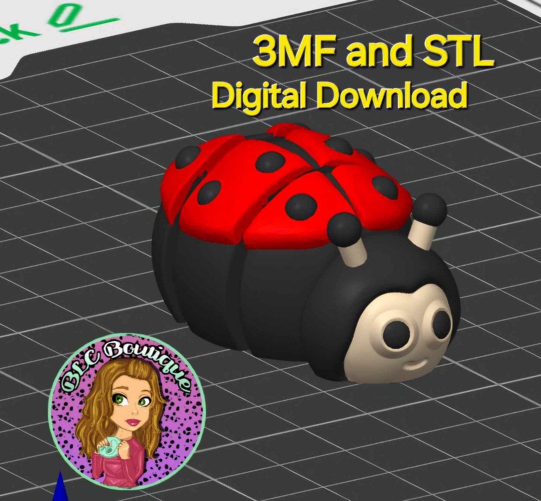 Flexi Ladybug .3mf / .STL File for 3D Printing - Etsy