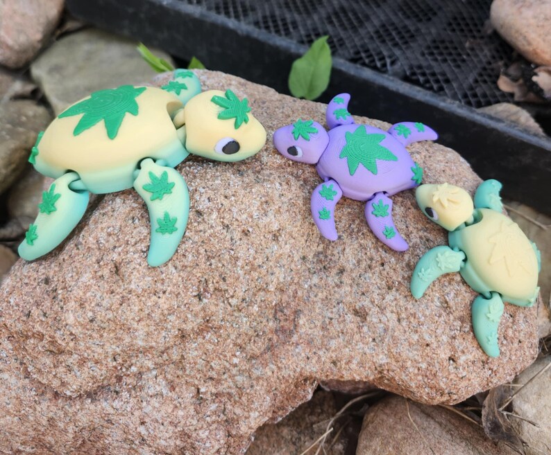Articulated Weed Turtle .3mf / .STL File for 3D Printing - Etsy