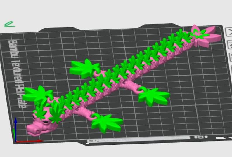 Articulated Weed Dragon .3mf / .STL File for 3D Printing - Etsy