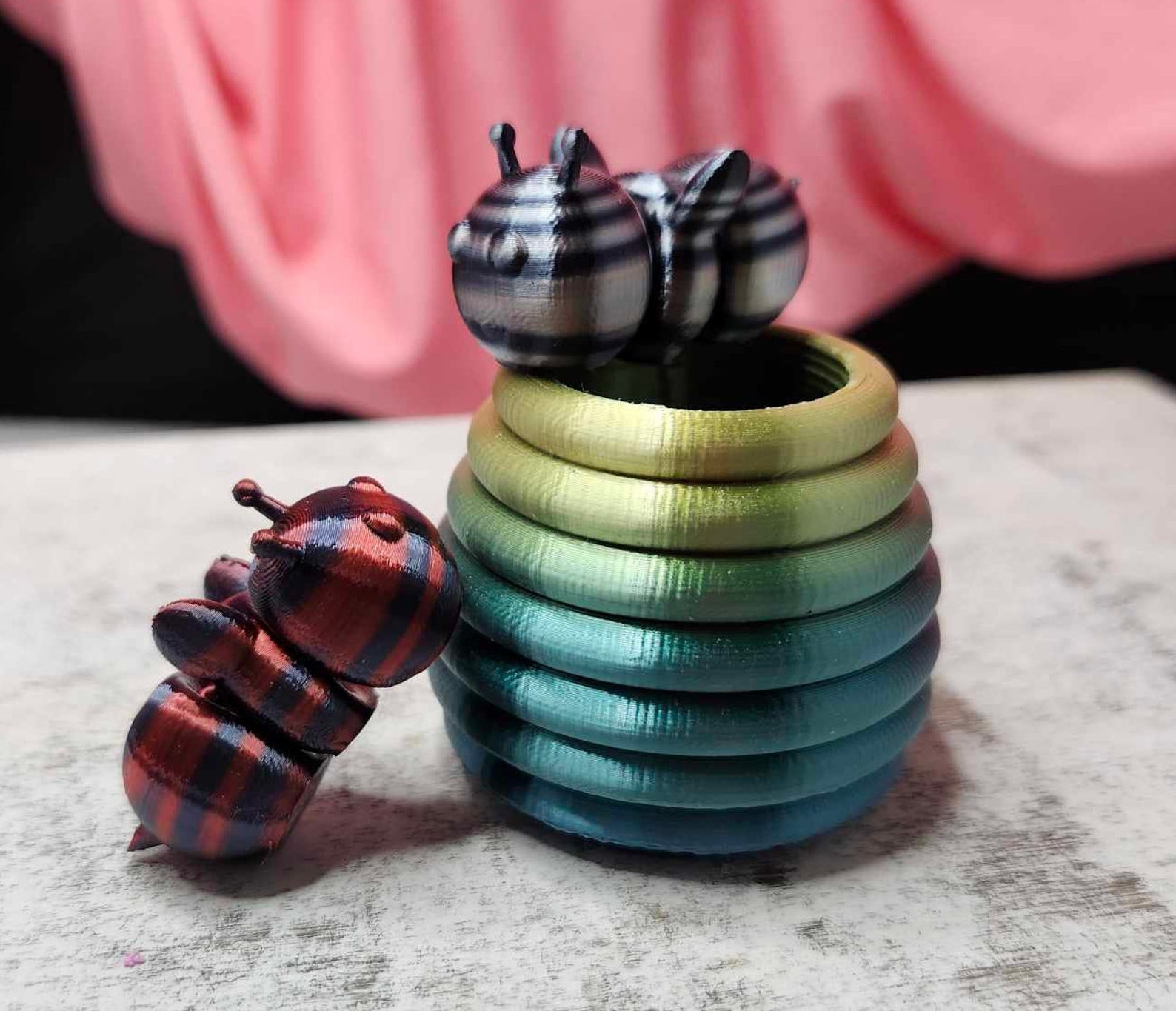 Flexi Bumble Bee .3mf / .STL File for 3D Printing - Etsy