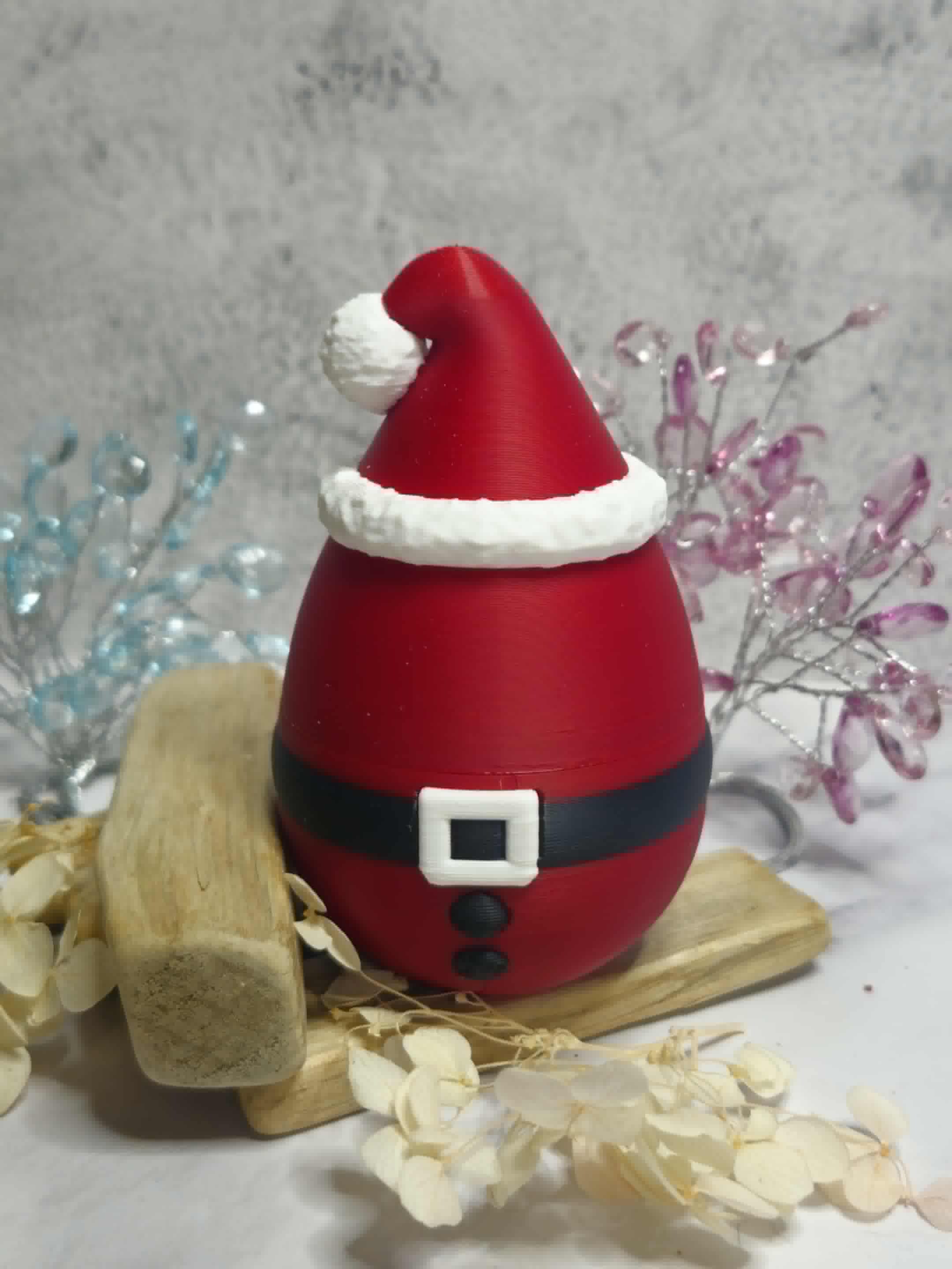 Santa Egg Container .3mf / .STL File for 3D Printing - Etsy