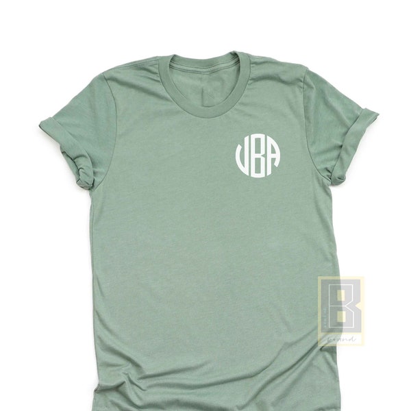 Monogram Tshirt - Etsy