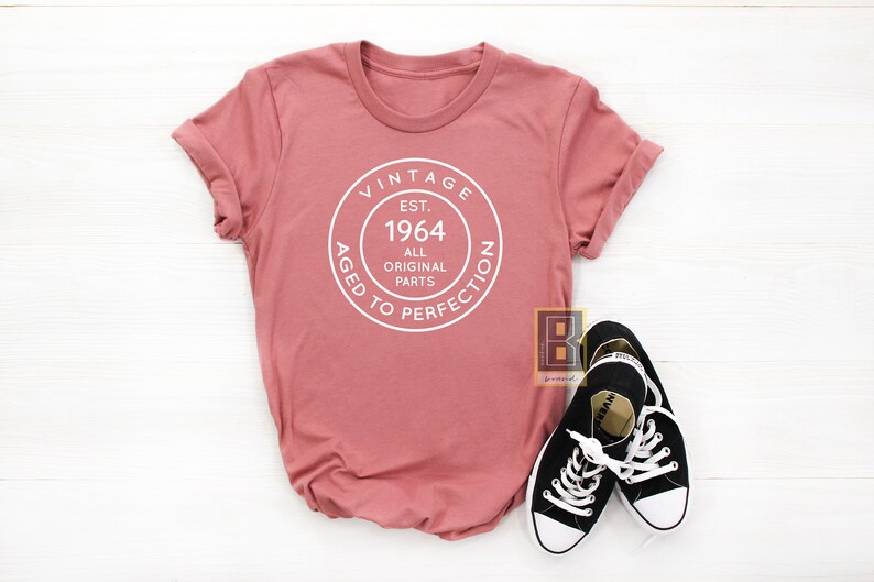 60th Birthday T-shirt, 1964 Aged to Perfection, Funny Gift - Etsy