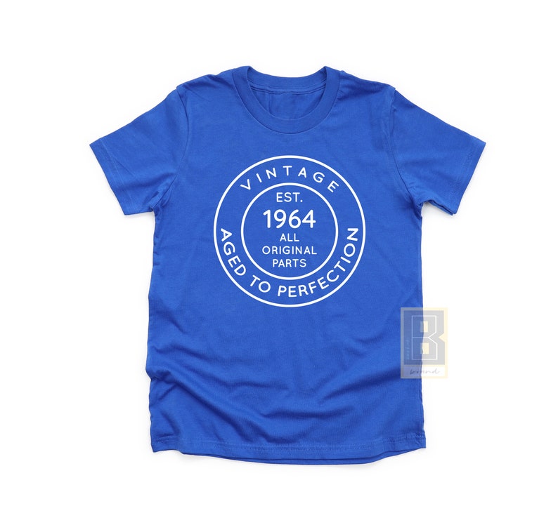 60th Birthday T-shirt, 1964 Aged to Perfection, Funny Gift - Etsy