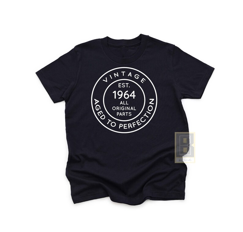 60th Birthday T-shirt, 1964 Aged to Perfection, Funny Gift - Etsy