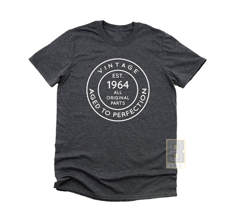 60th Birthday T-shirt, 1964 Aged to Perfection, Funny Gift - Etsy