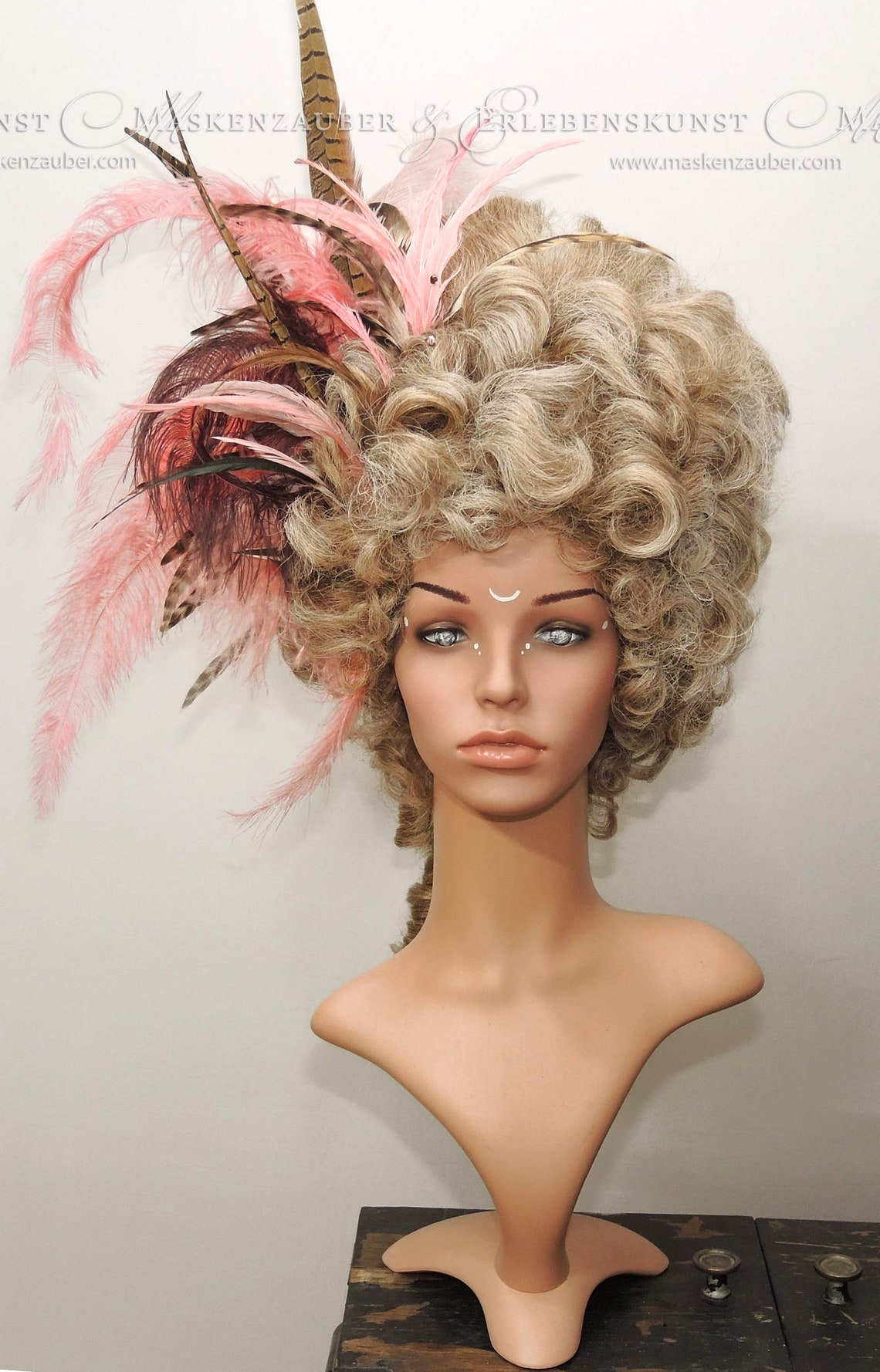 Rococo-wig // Marie Antoinette Wig // Historische Perücke Mit - Etsy