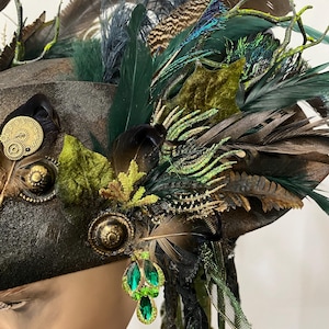 Pirate Bride Peacock / Pirate Hat / Pirates Tricorn / Feathered Hat ...