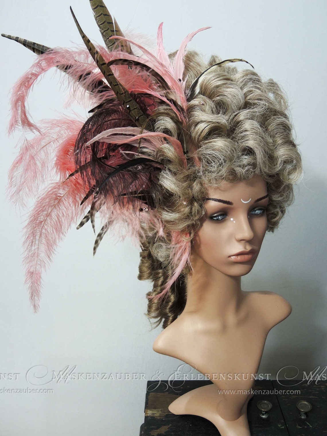 Rococo-wig // Marie Antoinette Wig // Historische Perücke Mit - Etsy