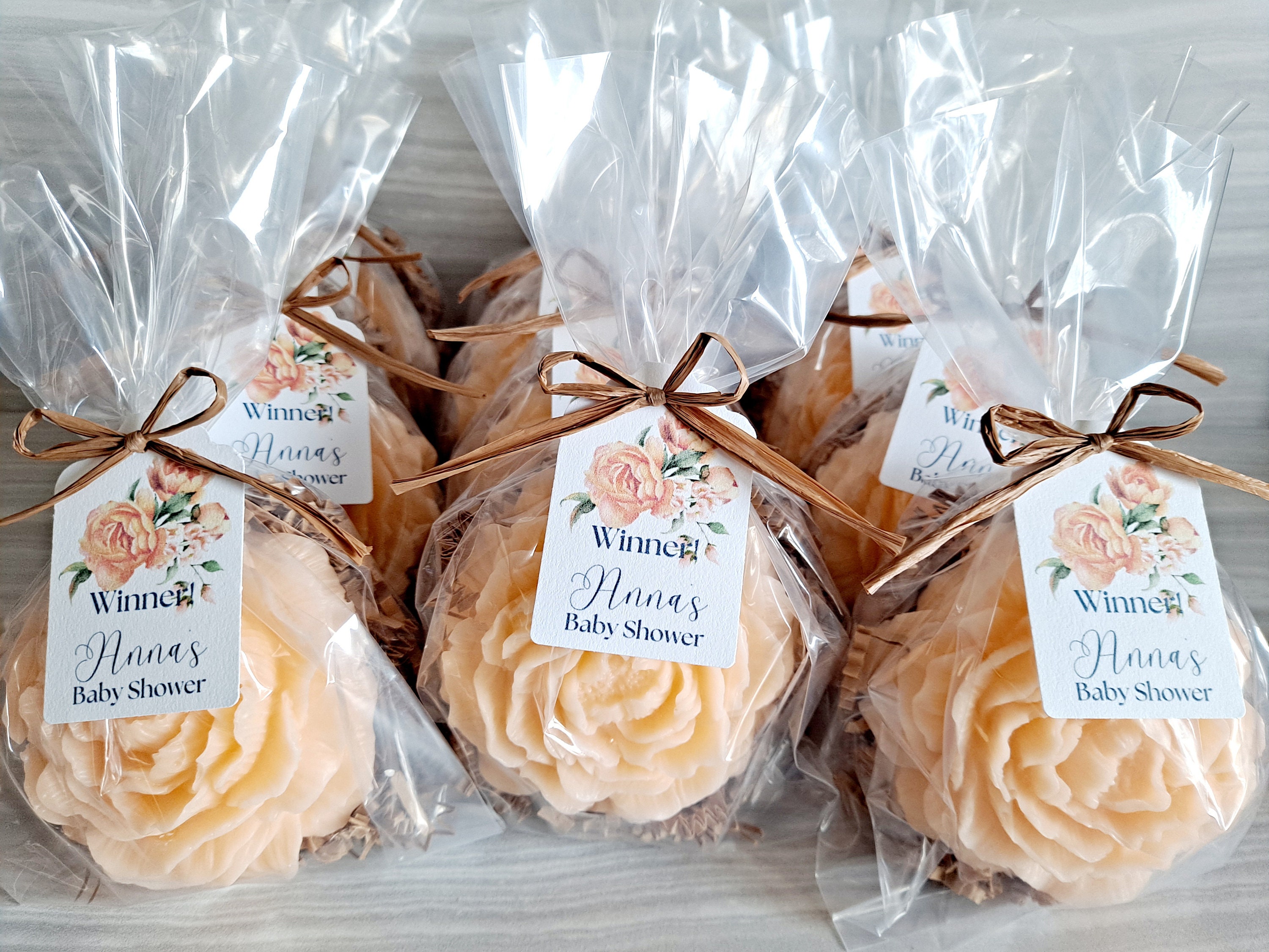 Shower Game Prizes for Baby Sprinkles and Bridal Showers, Peony Flower ...