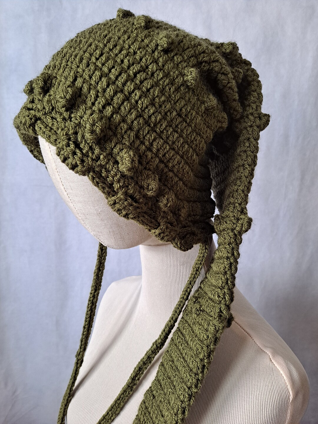 Crochet Long Hat With Tassels in Your Choice of Color - Etsy
