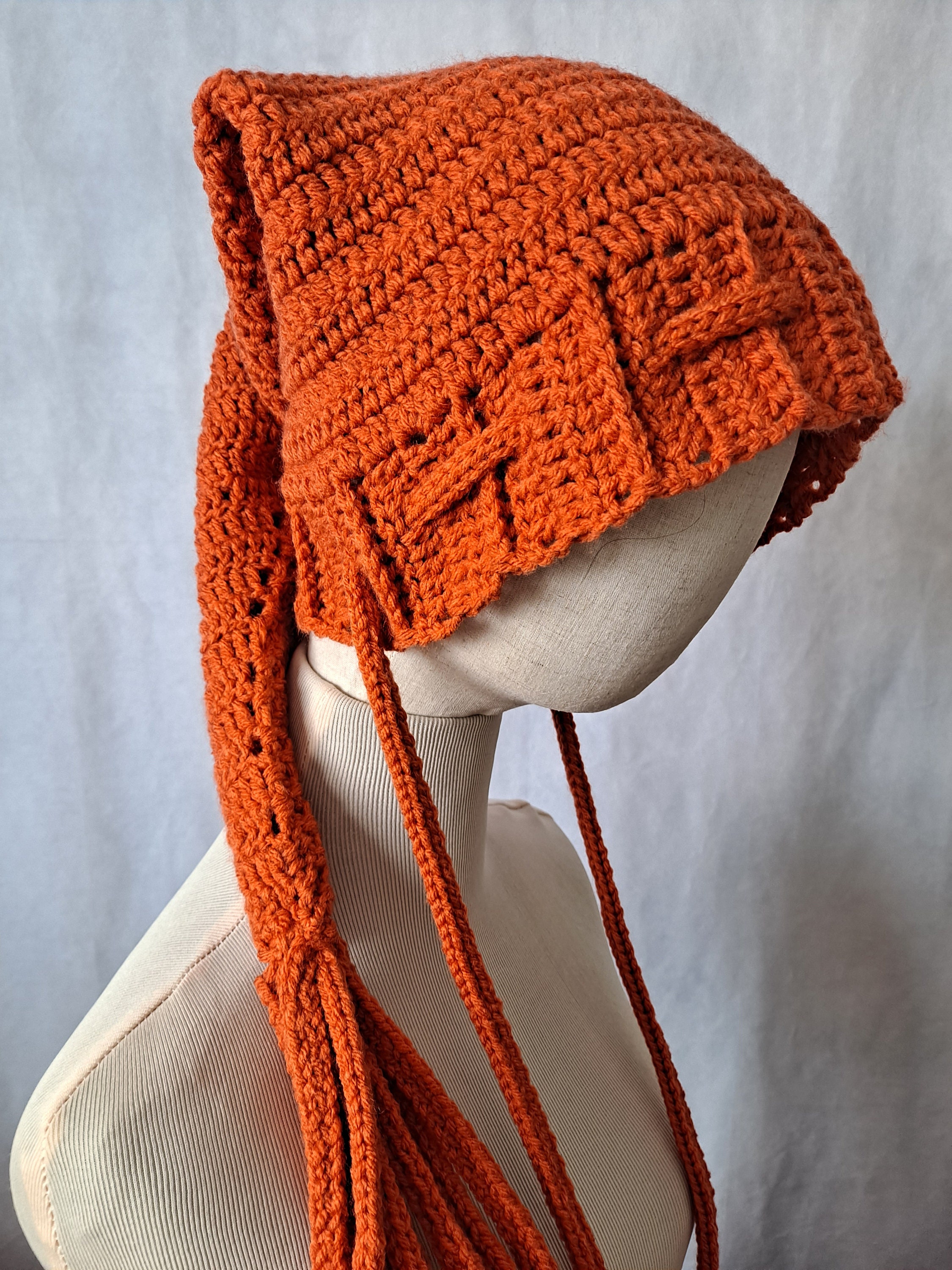 Crochet Long Hat With Tassels in Your Choice of Color - Etsy