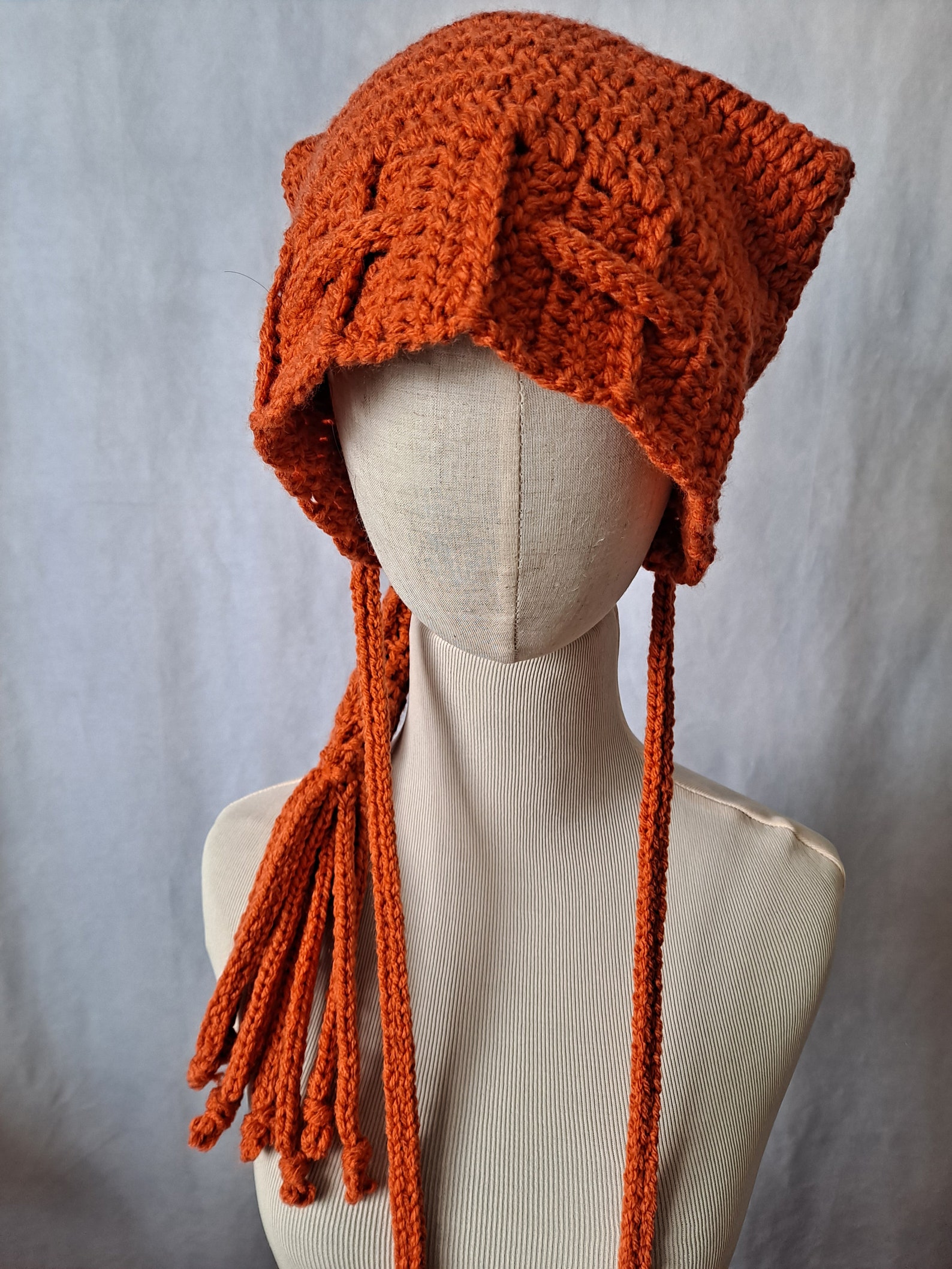 Crochet Long Hat With Tassels in Your Choice of Color - Etsy