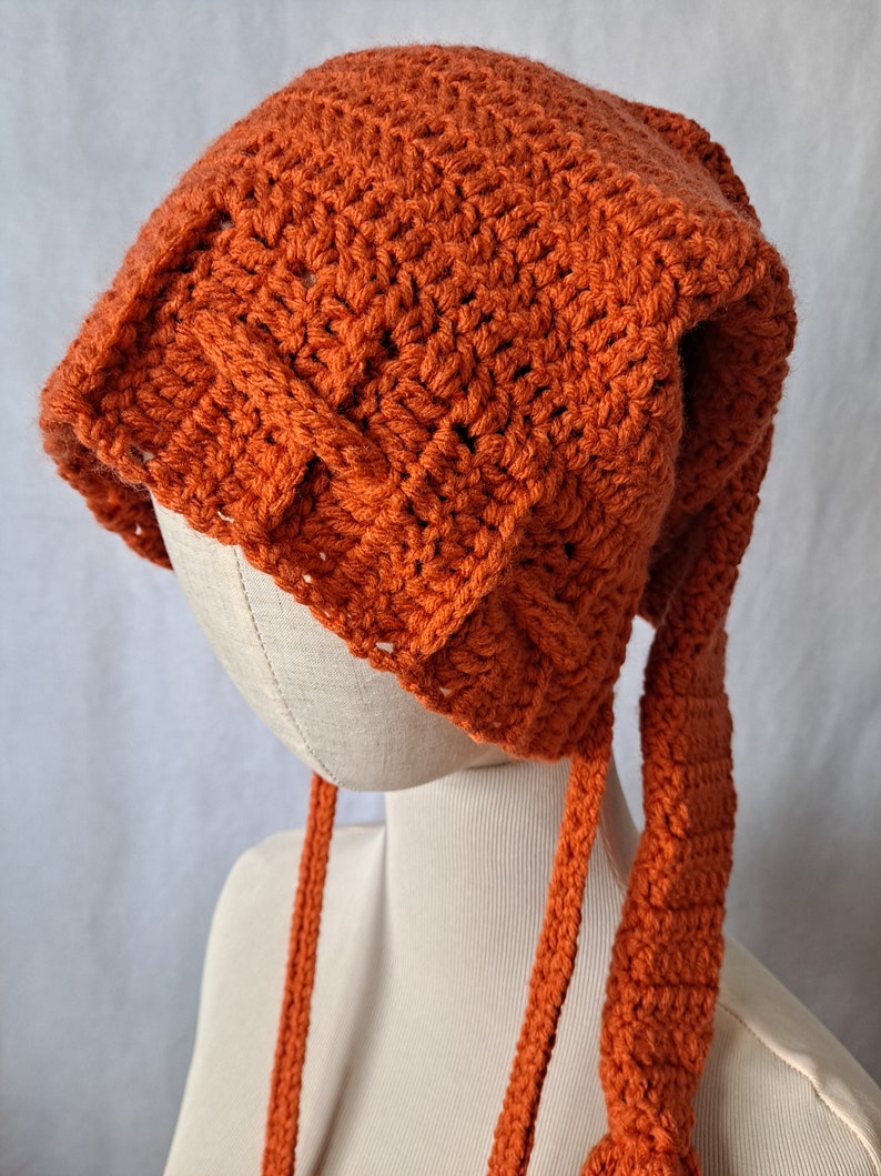 Crochet Long Hat With Tassels in Your Choice of Color - Etsy