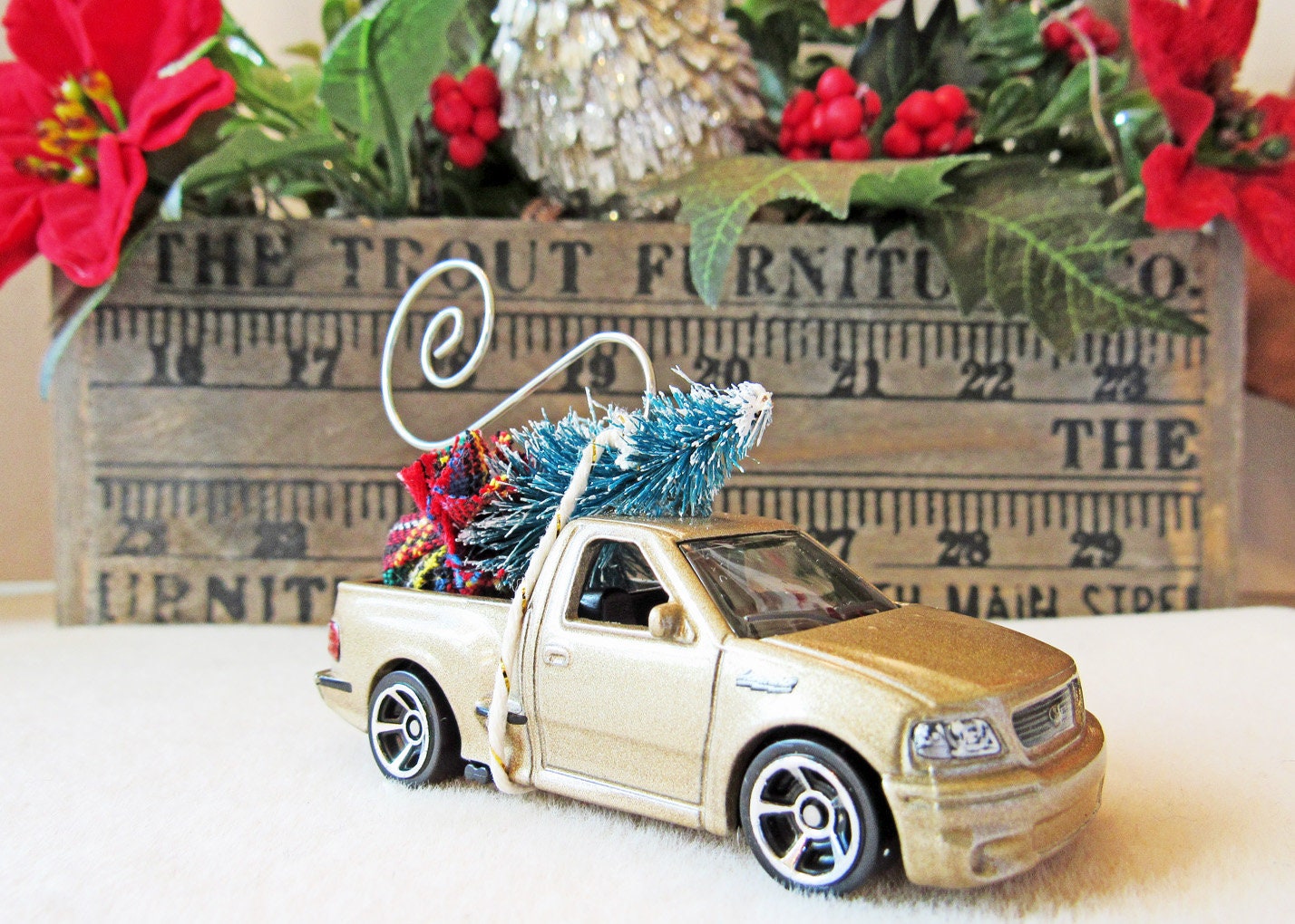 Christmas Tree Ornament-Ford F-150 SVT Pickup with Miniature | Etsy