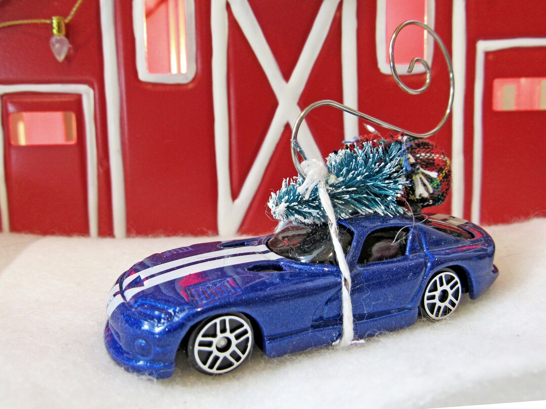 Christmas Tree Ornament-die Cast Car-1996 Dodge Viper GTS With ...