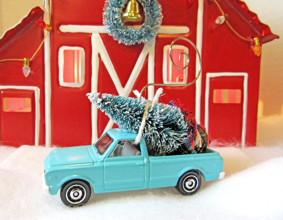 Christmas Tree Ornament-die Cast Car-1968 Chevy Chevrolet C10 Pickup ...