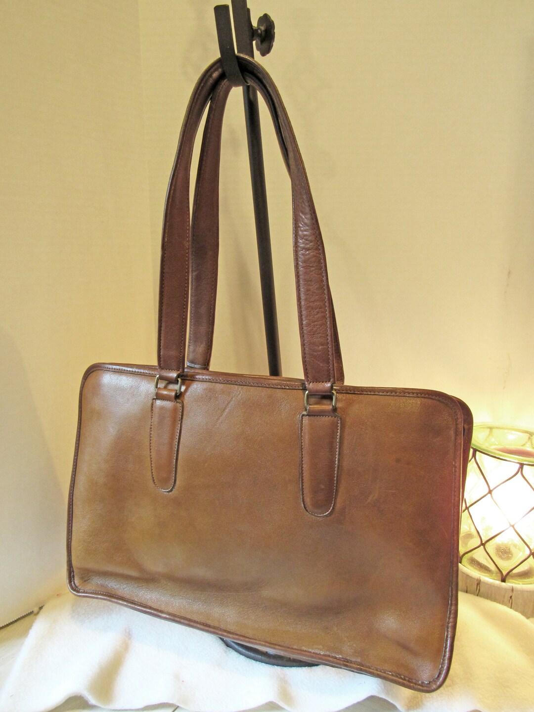 Vintage Coach Original NYC Tabac Market Tote Leather Bag Purse - Etsy