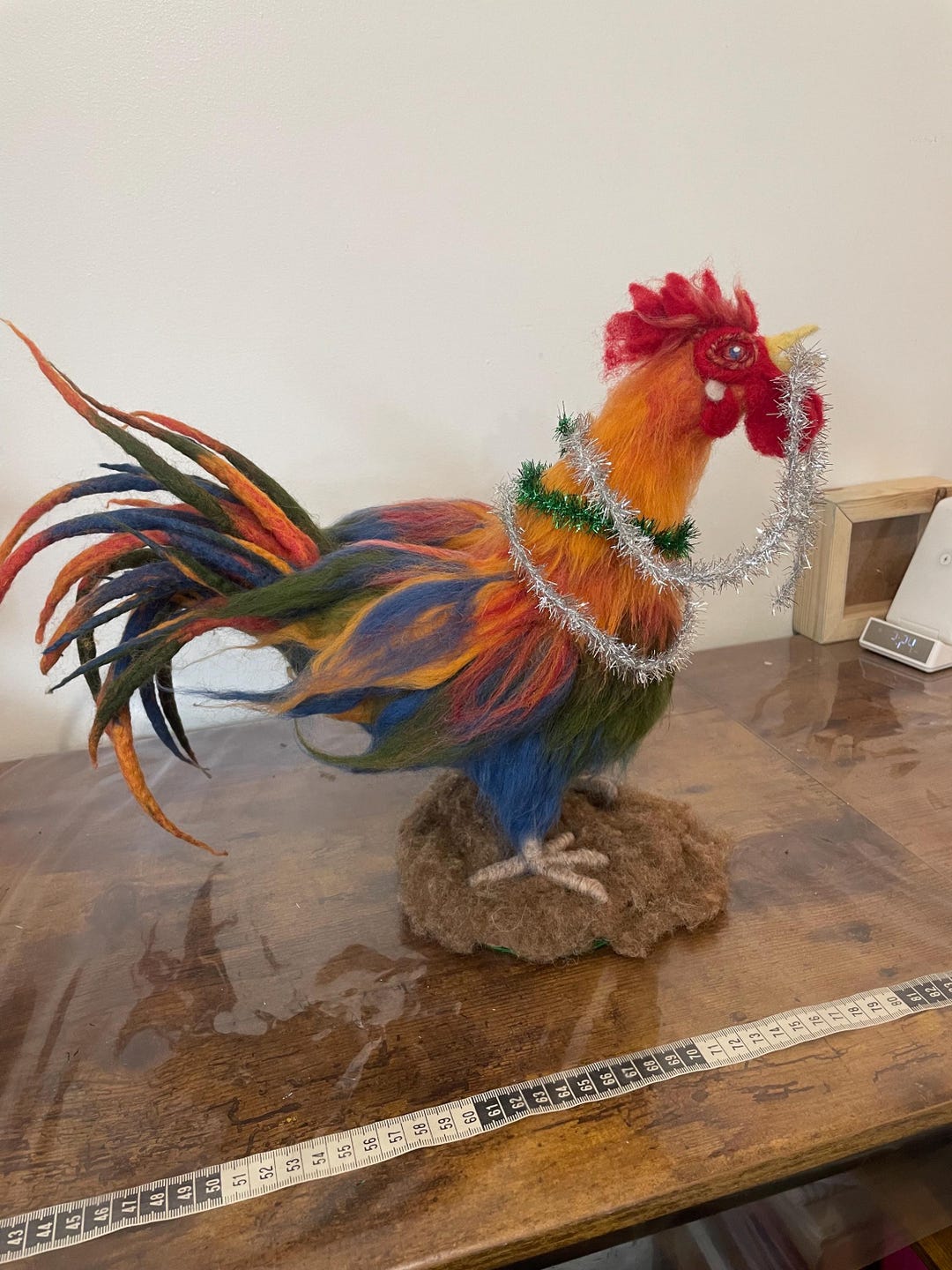 Needle Felted Christmas Rooster Cockerel - Etsy