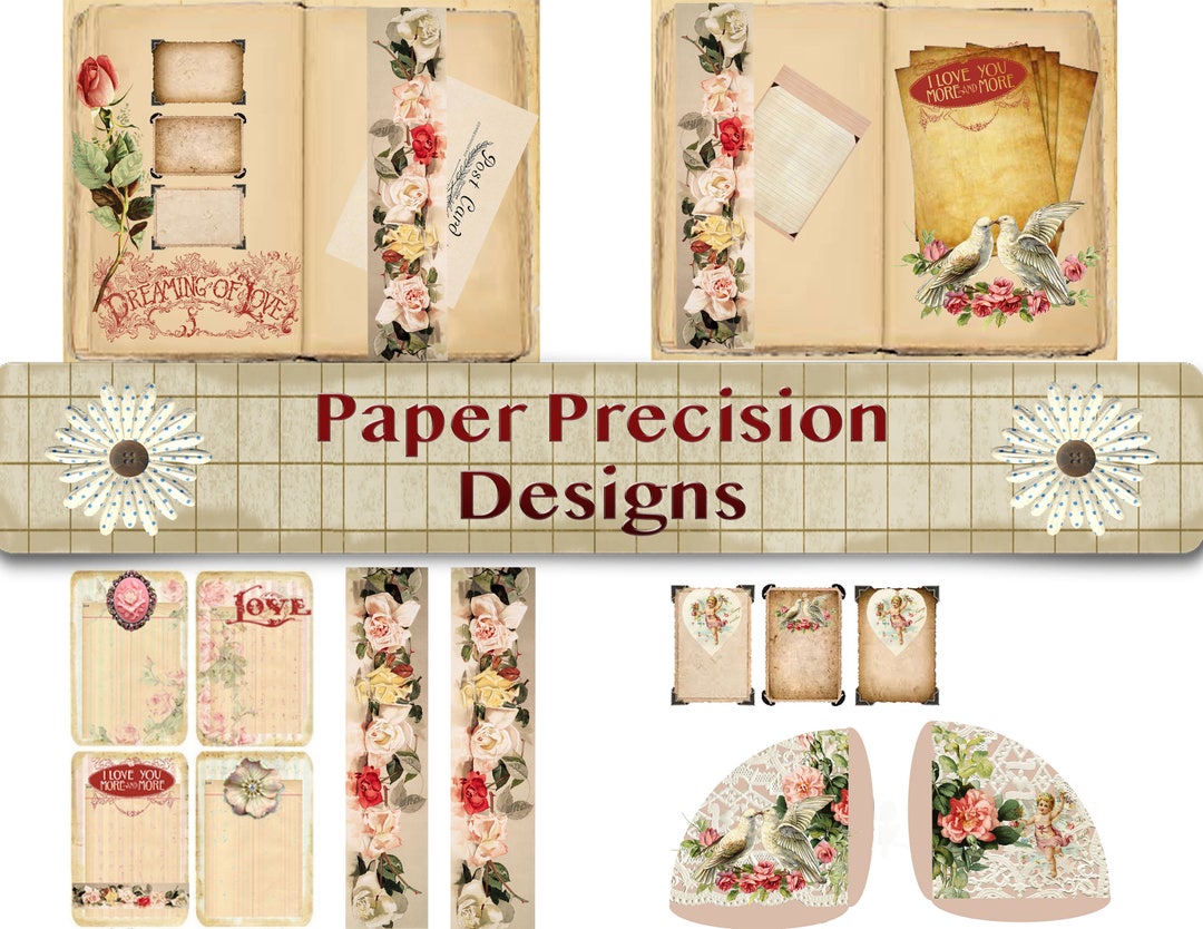 Sale Digital Printable Vintage Love Journal - Etsy