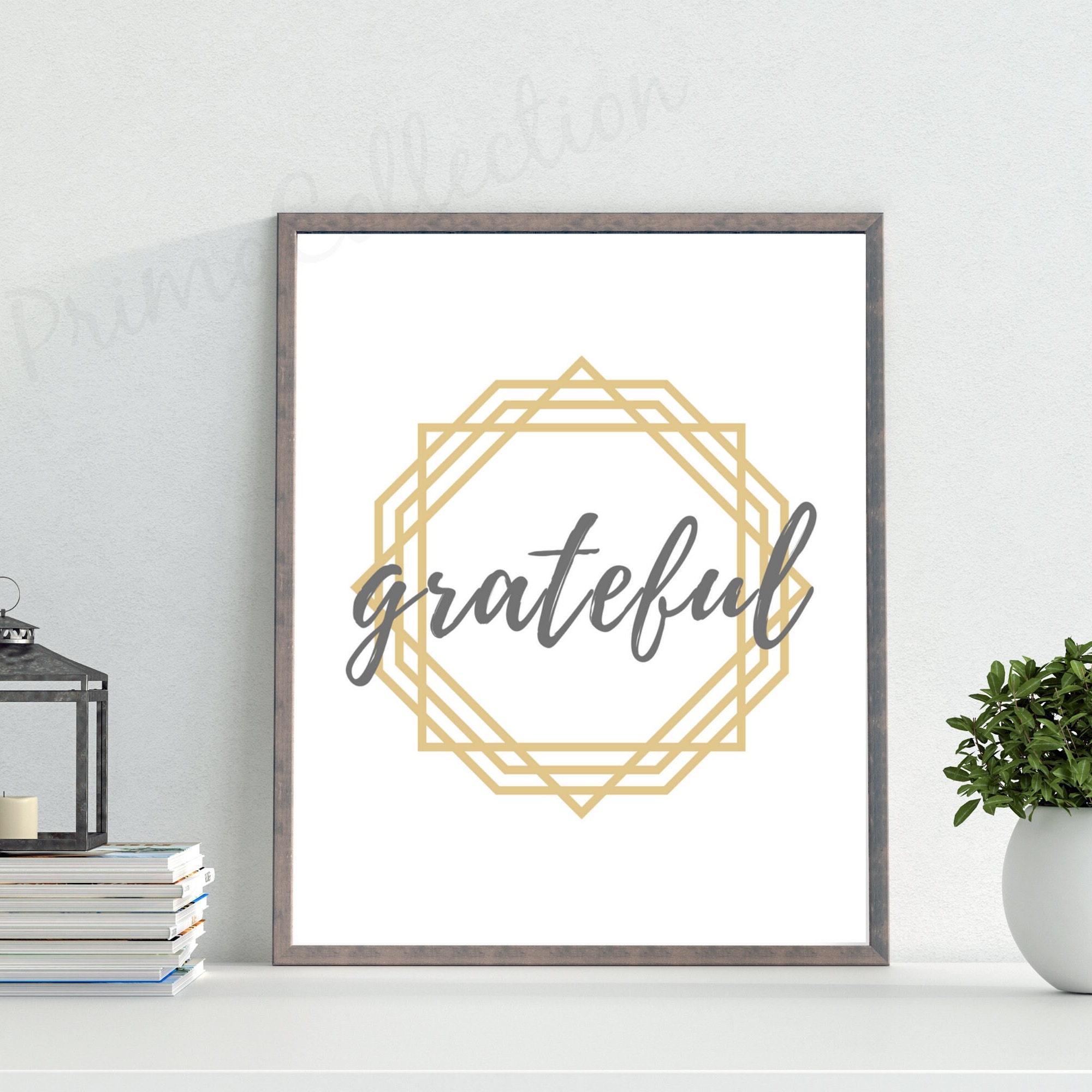 Printable Grateful Gallery Wall Art Print / INSTANT DOWNLOAD ...