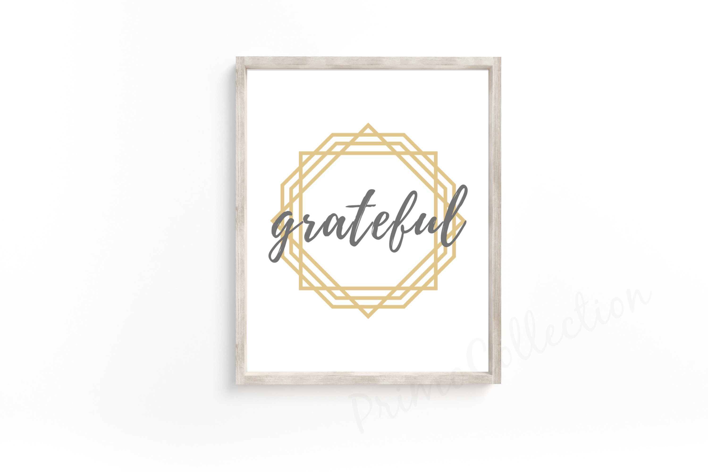 Printable Grateful Gallery Wall Art Print / INSTANT DOWNLOAD / | Etsy