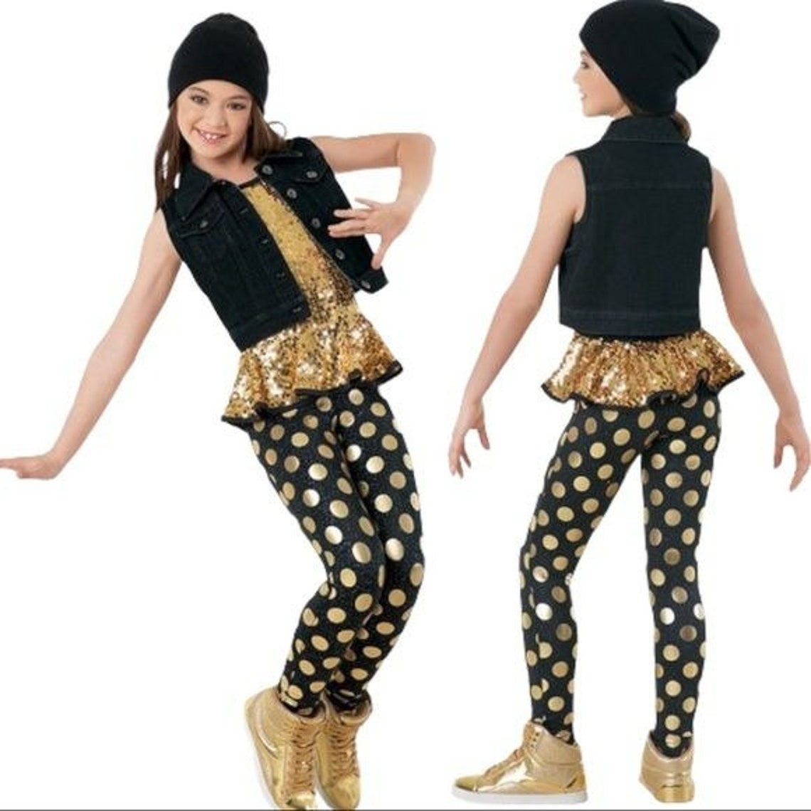Weissman Gold Digger Hip Hop Jazz Dance Performance Leotard Costume ...