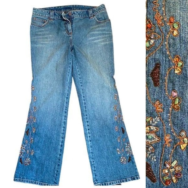 Embellished Jeans - Etsy