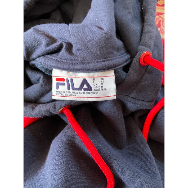 FILA Luciana Cropped Hoodie Big Logo Sweater Women Size Medium - Etsy