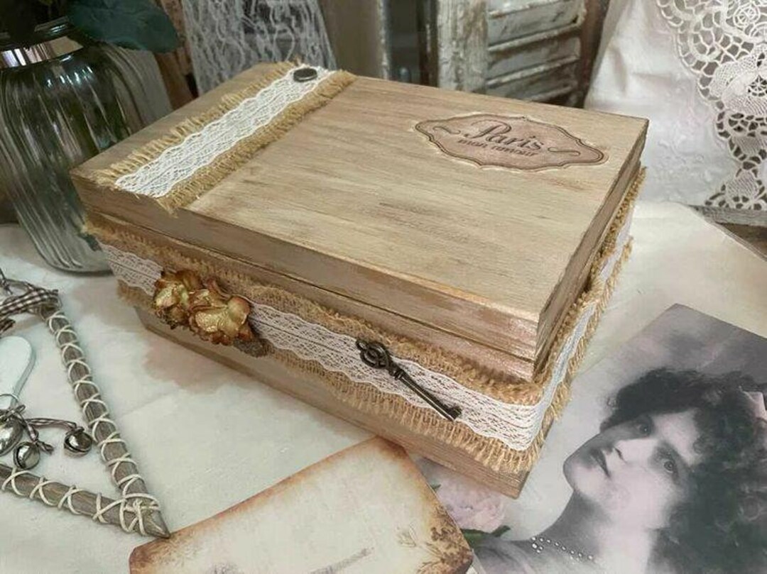 Paris Gift Box,shabby Chic Paris Box, Romantic Paris Gift Box, Jewelry ...