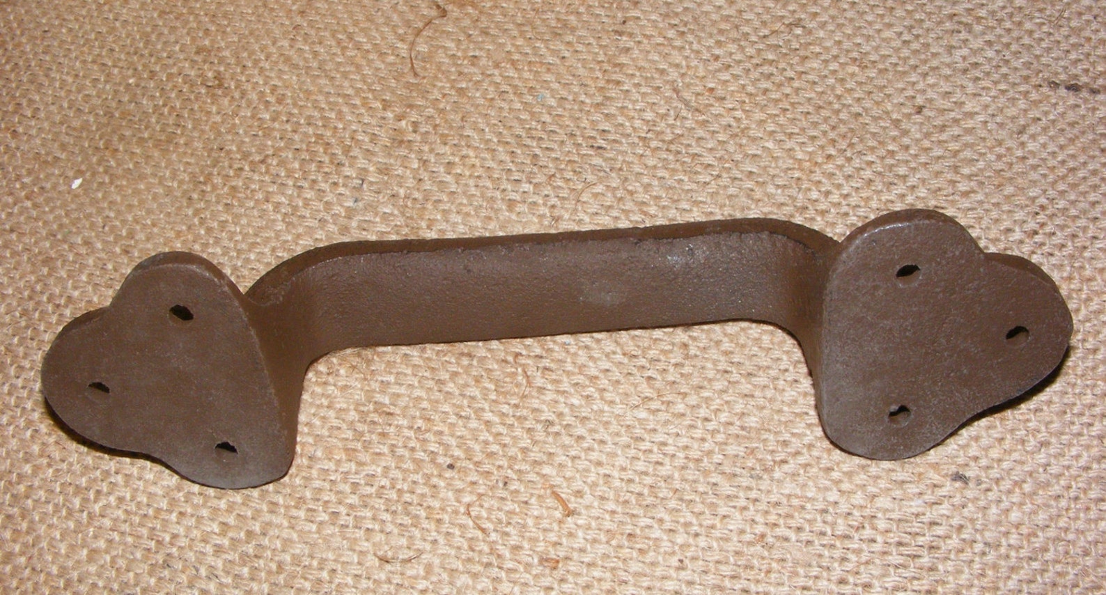 Cast Iron Large Gate Door Pull Handle SET 12 Country Barn Rustic ...
