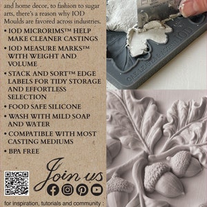 IOD Decor Mould Oak Leaves & Acorns by Iron Orchid Designs - Etsy