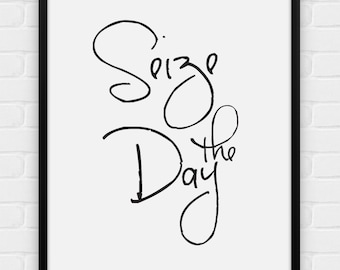 Seize the Day Poster | Etsy