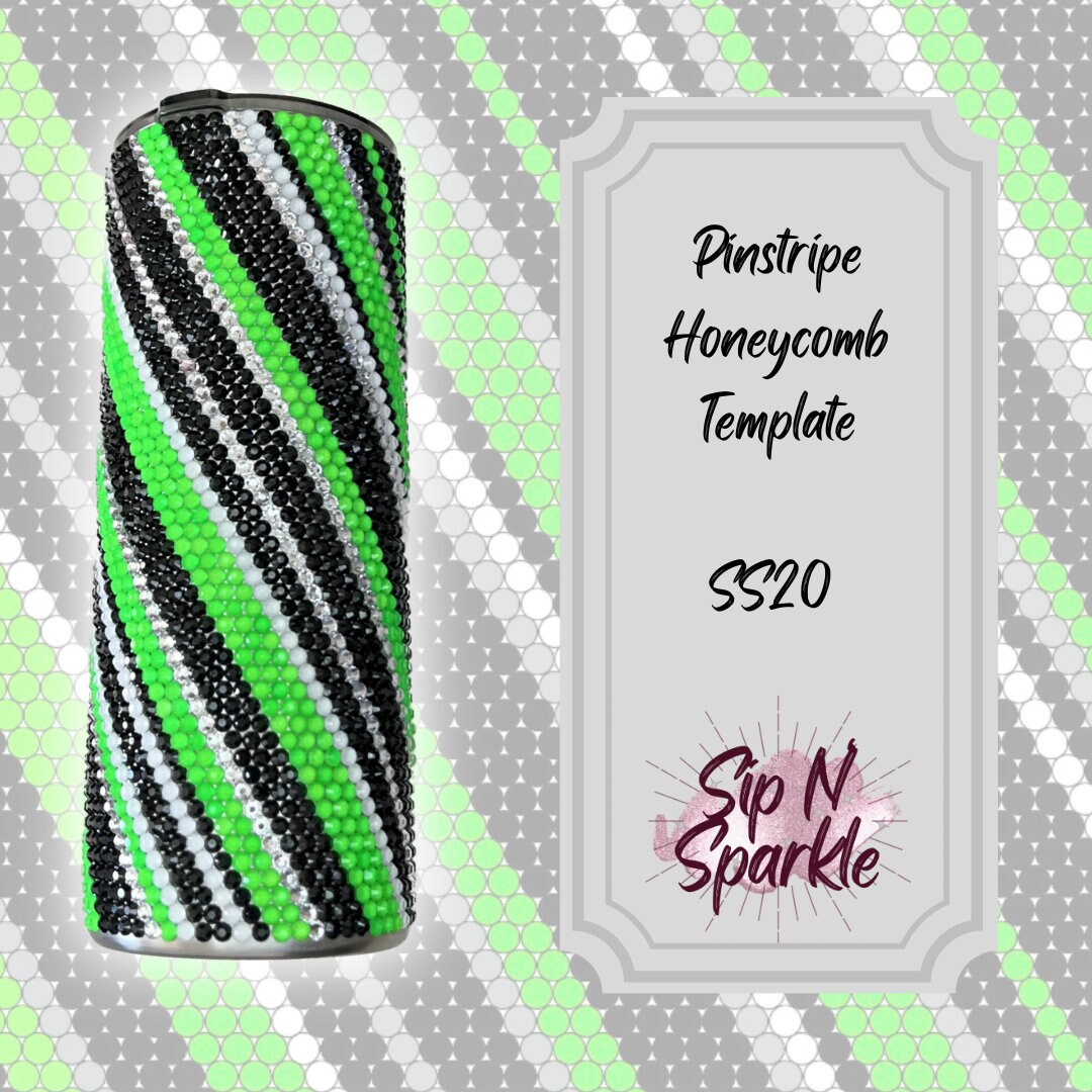 Rhinestone Template - Pinstripe Honeycomb 30oz Fatty SS20 - Etsy