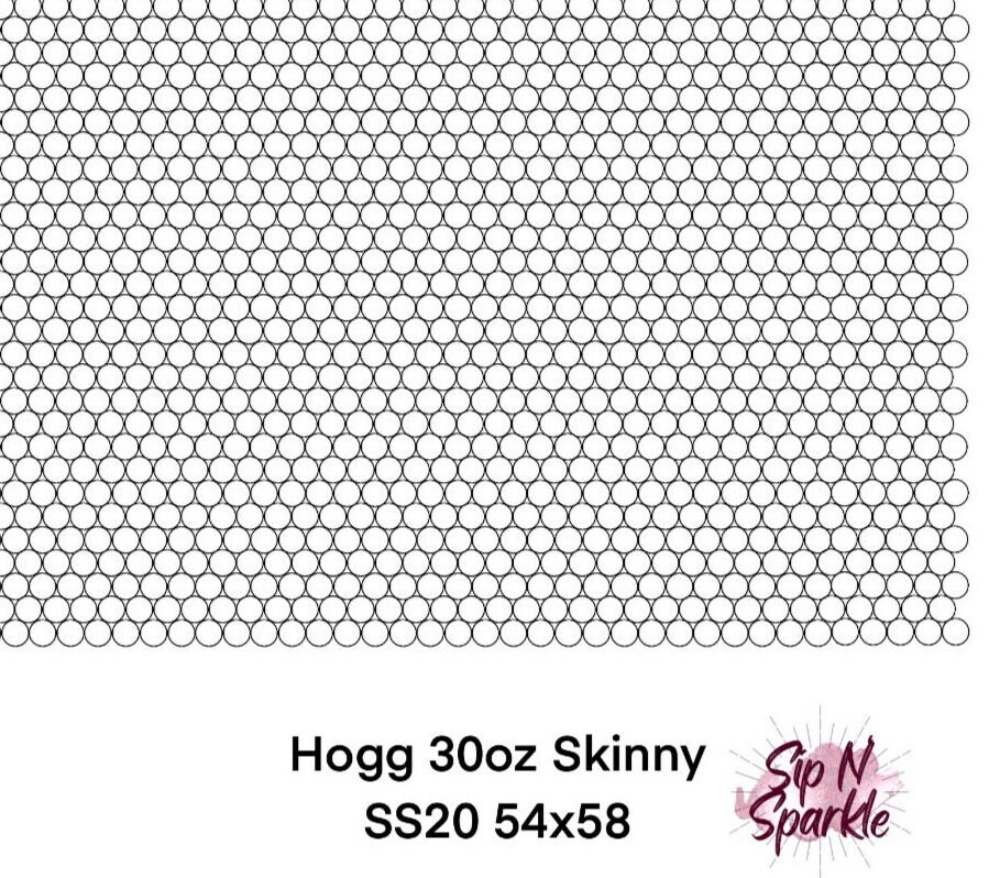 Blank Rhinestone Template - Honeycomb SS20 30oz Skinny Tumbler - Etsy