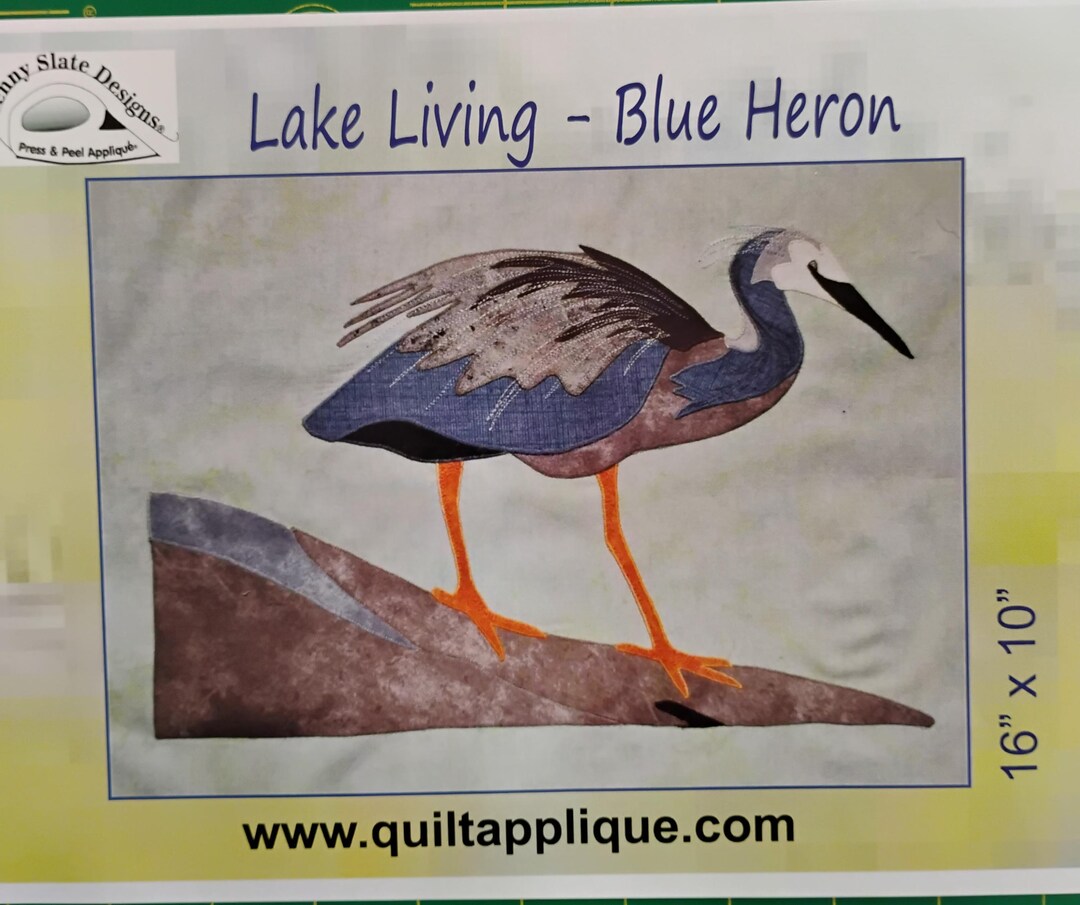 Great Blue Heron-fusible Applique' Pattern - Etsy