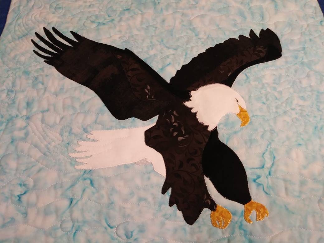 Eagle - Press & Peel Fusible Applique by Penny Slate Designs - Etsy