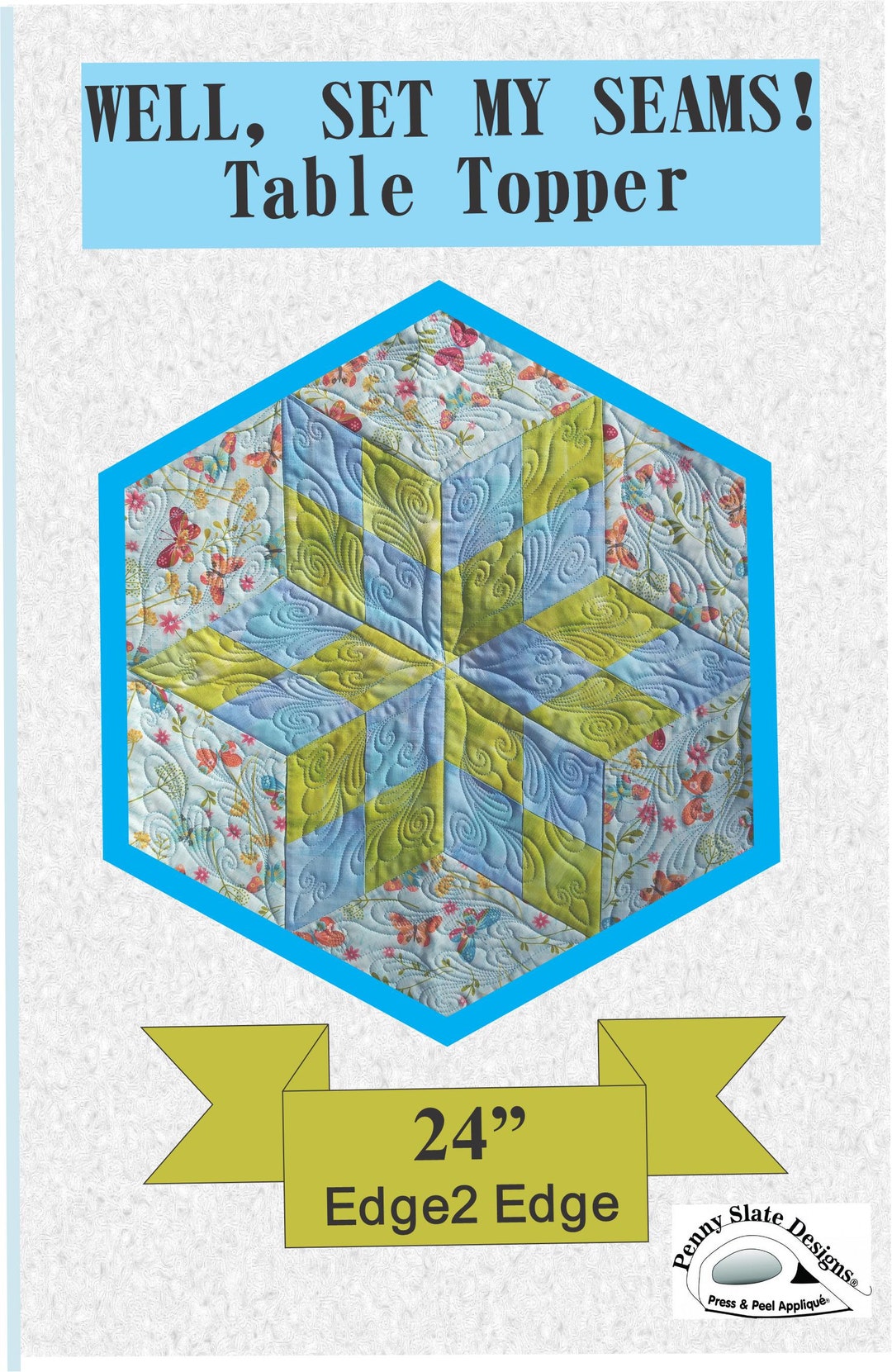 Well, Set My Seams! Table Topper Pattern - Penny Slate Designs - Etsy