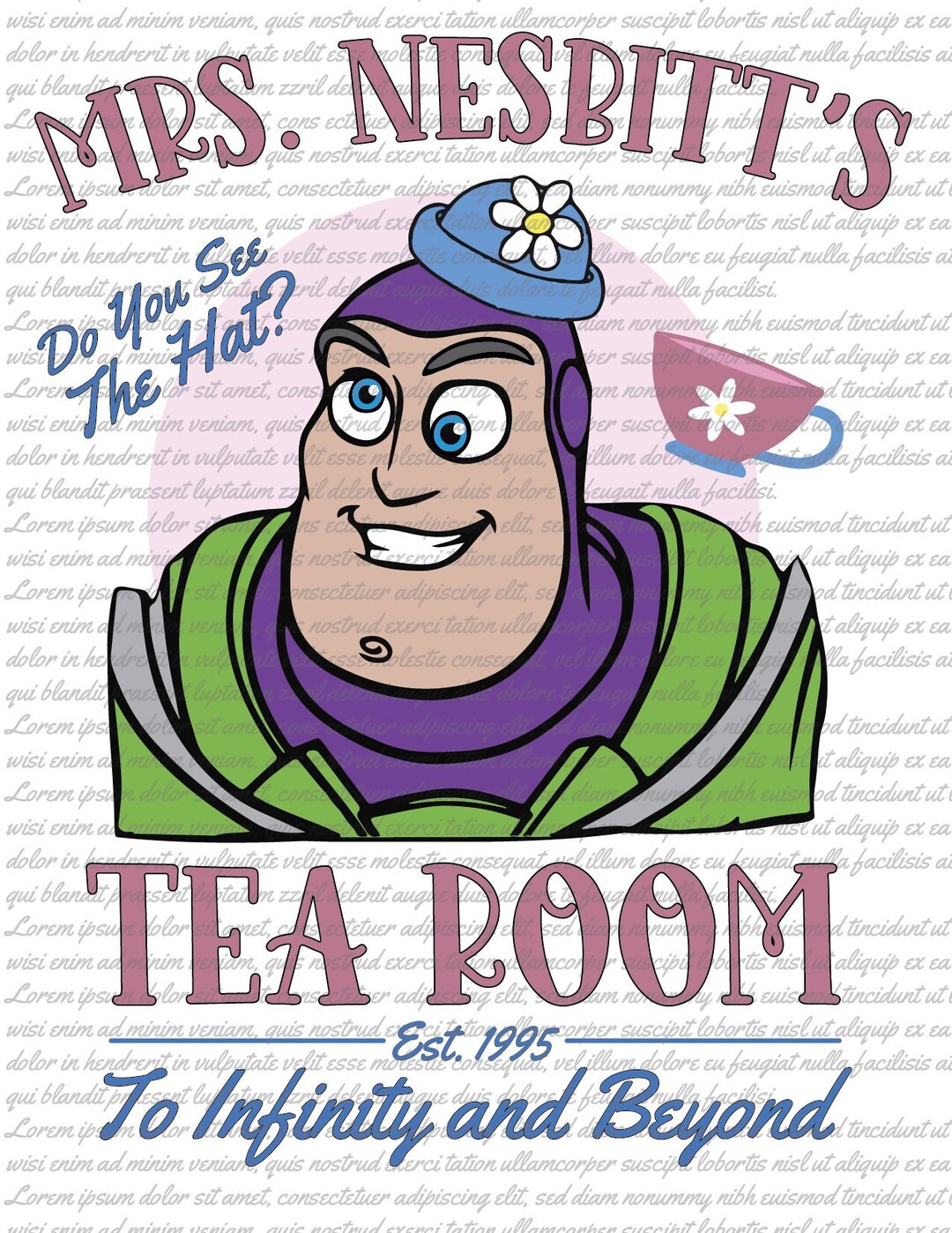 Mrs. Nesbitt's Tea Room PNG: Funny Buzz Sublimation Design (digital ...