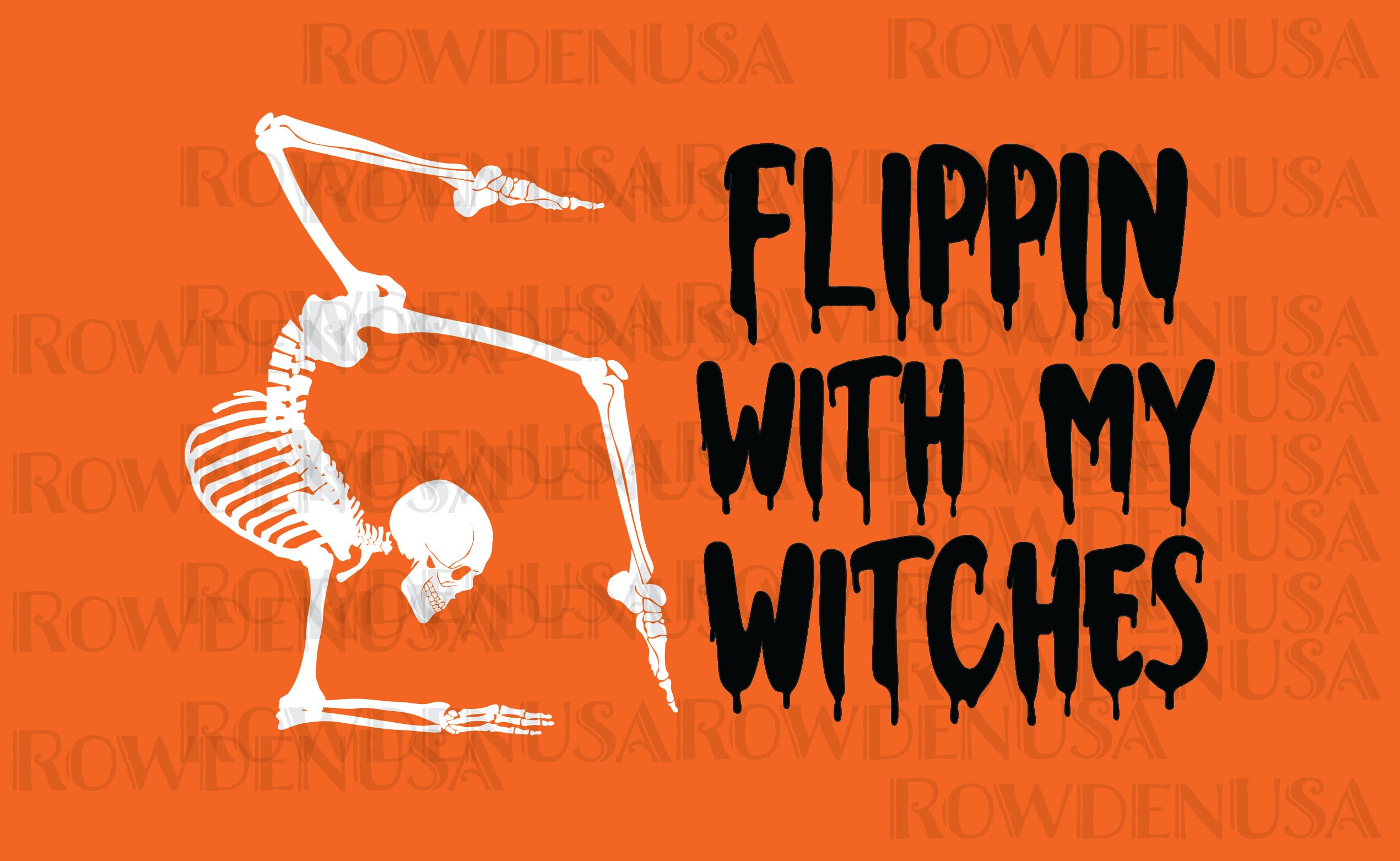 PNG Halloween Skeleton Handstand Halloween Gymnastics - Etsy