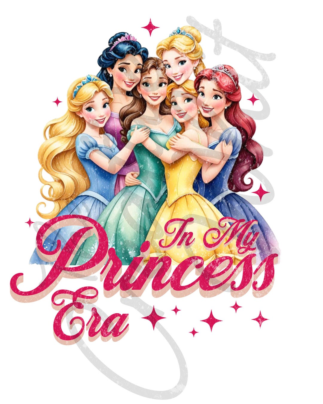 PNG in My Princess Era, Princess Shirt, Cute Retro Princess Png, Diy ...