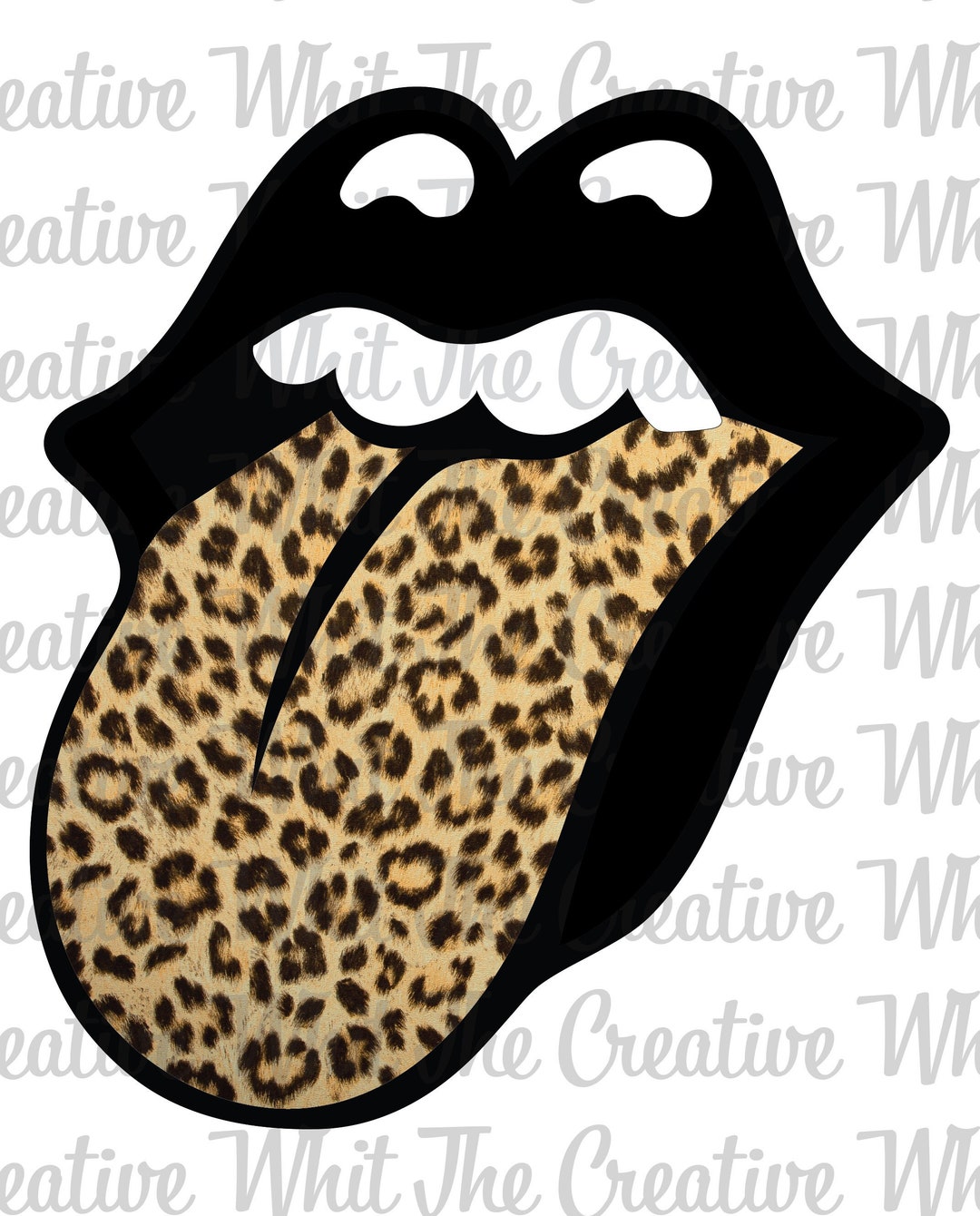 PNG, Black Leopard Lips and Tongue, Solid Tongue Png, Leopard Png, Rock ...