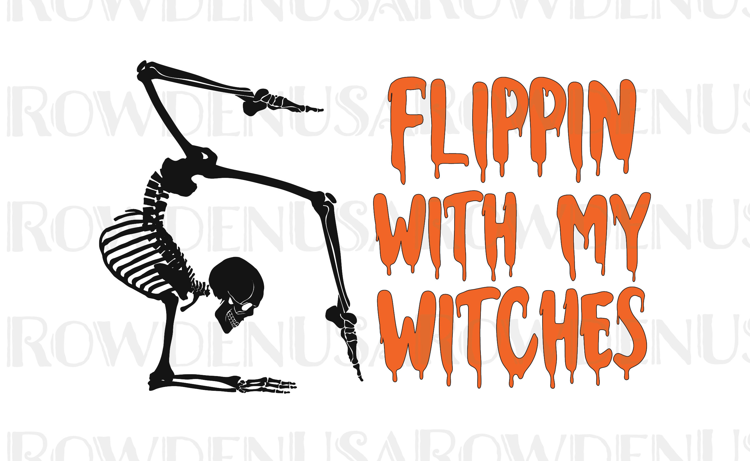 PNG Halloween Skeleton Handstand Halloween Gymnastics - Etsy