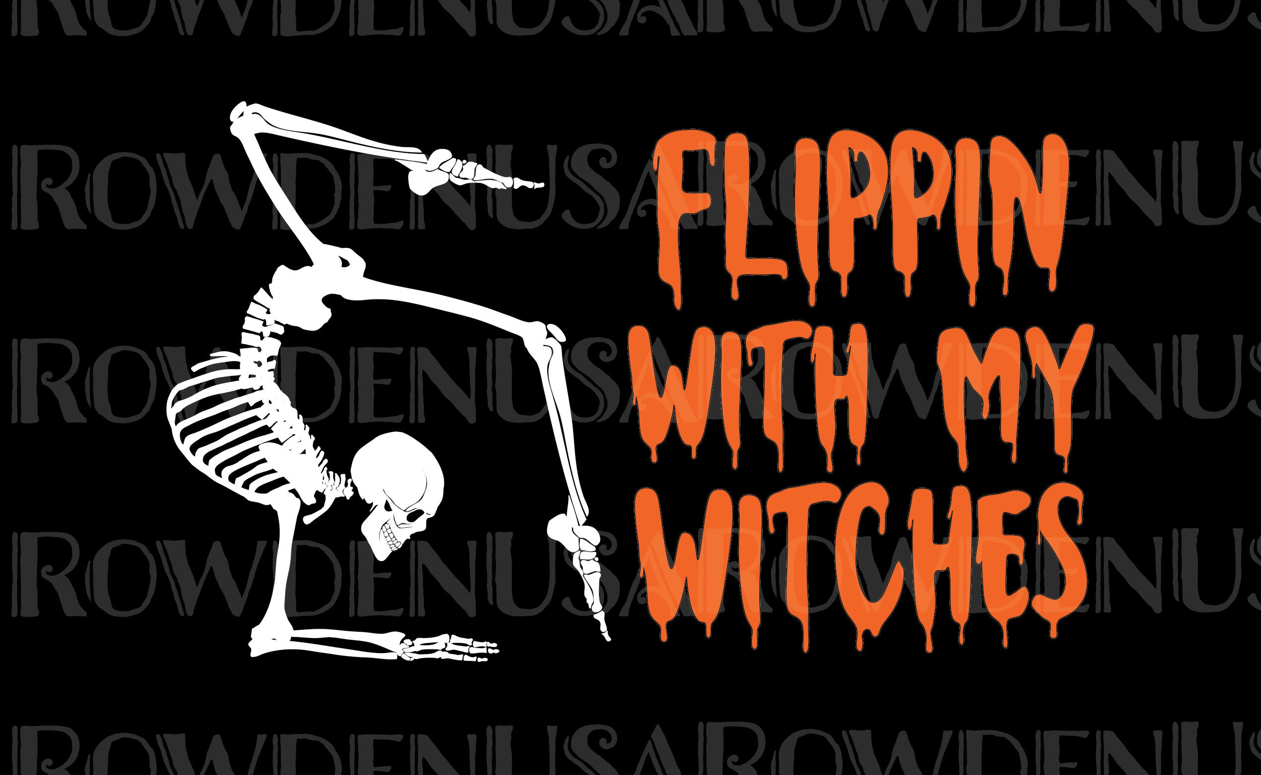 PNG Halloween Skeleton Handstand Halloween Gymnastics - Etsy