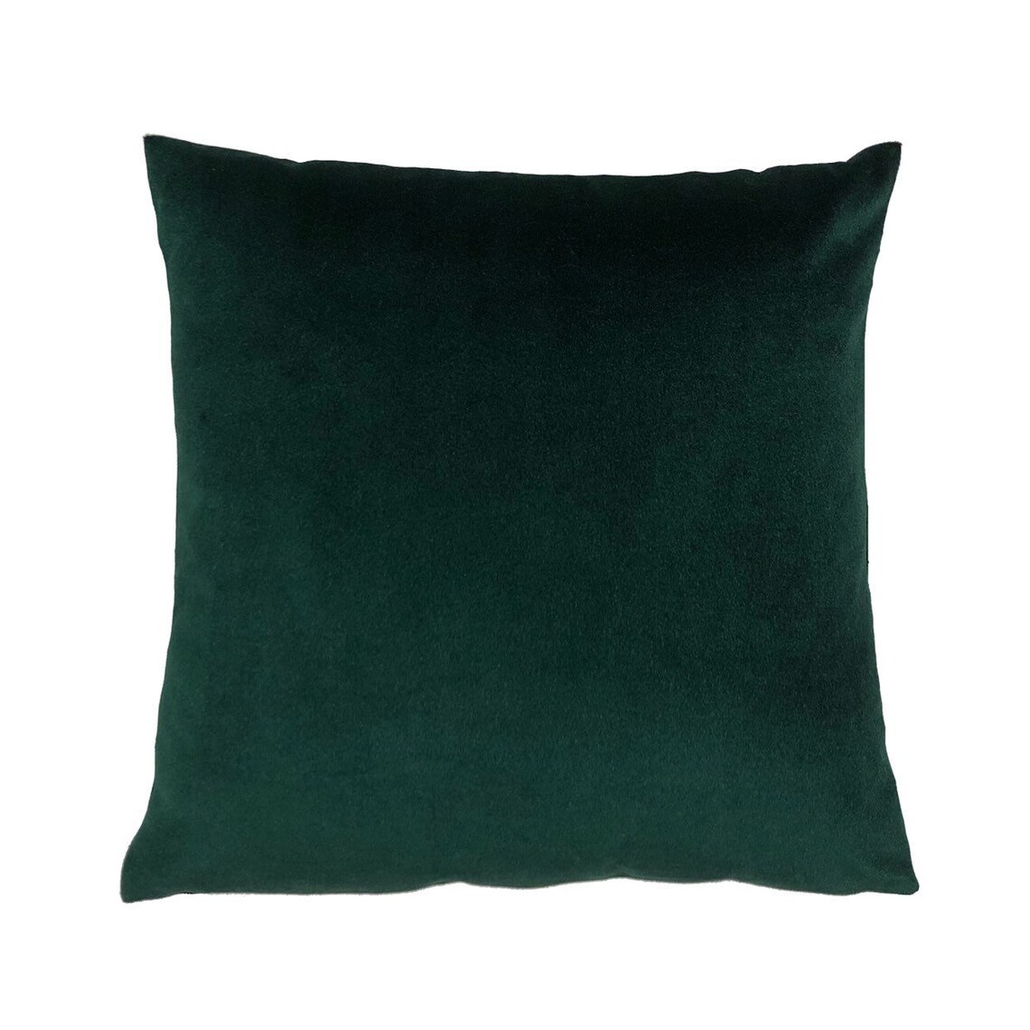 Hunter Green Velvet Throw Pillow Cover Solid Green Velvet | Etsy