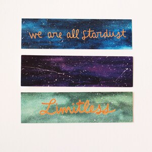 Stardust Bookmark Bundle 3 Bookmarks - Etsy