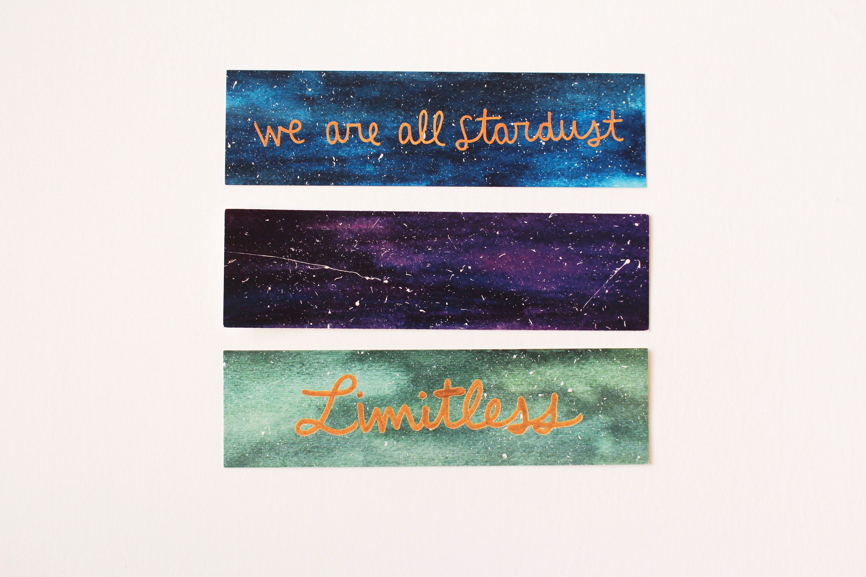 Stardust Bookmark Bundle 3 Bookmarks | Etsy