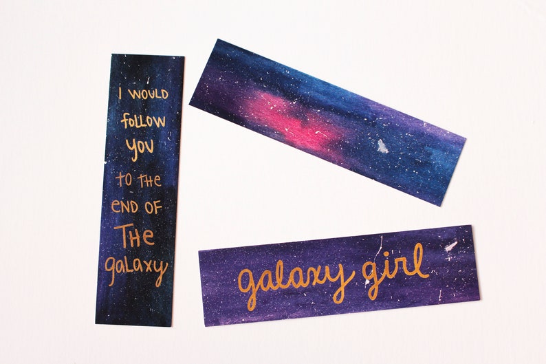 Galaxy Bookmark Bundle 3 Bookmarks - Etsy