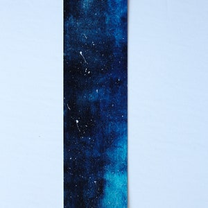 Blue Galaxy Bookmark - Etsy